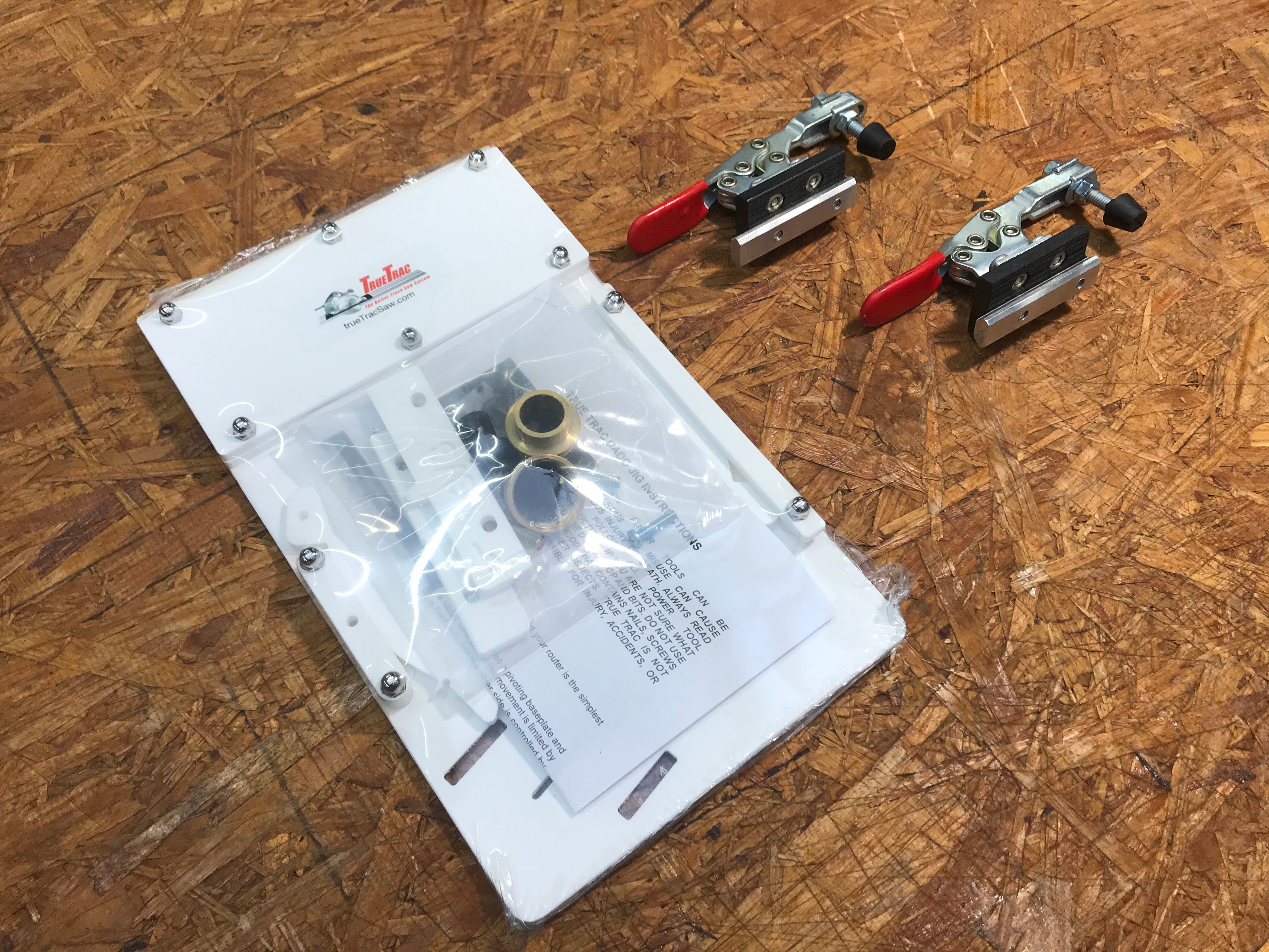 Track Saw Dado/Router with Clamps - Dado Jig Kit | TrueTrac